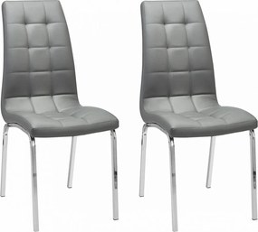Danish style Jídelní židle Anina (SET 2 ks), šedá