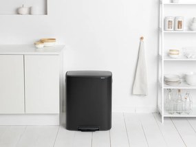 Brabantia BO pedálový koš 2x30L černá