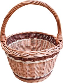 HRADIL Košík proutěný na houby a nákup HŘIBÁK IV. Rozměry koše: Průměr 20 cm x v.po ucho 27 cm, bez ucha 14 cm