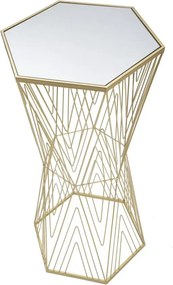 Odkládací stolek Lines 40 cm zlatý