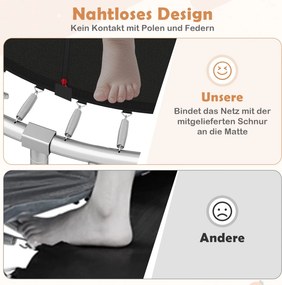 Costway Trampolína venkovní se žebříkem kulatá zahradní
