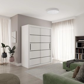 ADRK Furniture Posuvná skříň MORELL 160 ADRK-SW-MLL-160-W
