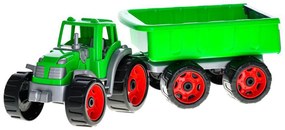 Traktor se sklápěcím přívěsem 54 cm zelený