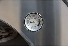 Alfa Forni Classico 2 šedá / Pec na pizzu / 500°C / 60 x 50 / na LPG a