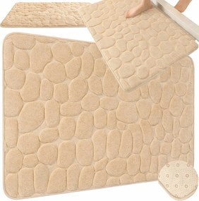 Verk Group Koupelnový kobereček, měkký, savý, protiskluzový, velký, 80 x 50 cm, do sprchy