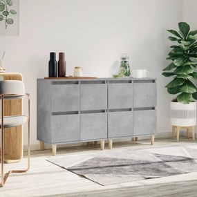 Příborníky 2 ks betonově šedé 60 x 35 x 70 cm kompozitní dřevo 3185755