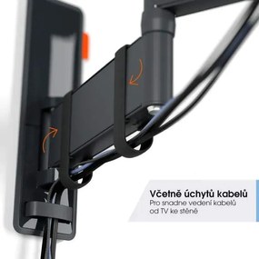 TVM 3423 - Robustní držák s flexibilním ramenem | TV 32"-65" | Nosnost 25Kg