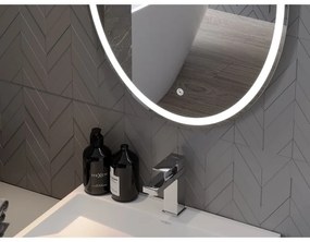 Mexen Elz podsvícené koupelnové zrcadlo 60 x 80 cm, LED 6000K, ventilátor - 9802-050-070-611-00