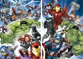 EDUCA Puzzle Avengers / 2x100 dílků / od 6 let