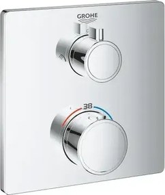 Grohe Grohtherm - Termostatická sprchová baterie pro 2 spotřebiče chro