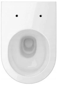Cersanit Inverto závěsná wc mísa StreamOn 52 x 35,5 cm + pomalu-padající sedátko, Bílá, S701-432