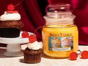 PRICE´S MAXI svíčka ve skle Vanilkový cupcake - hoření 150h