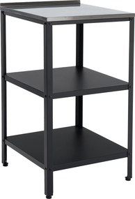 Zahradní kuchyňský ostrůvek, ocel, černá, INES TYP 1