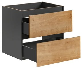 Koupelnová skříňka MONAKO šedá 820, pod umyvadlo 60 umyvadlo SPIRIT 60 ANO