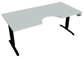 Hobis Motion Elektr. nastavitelný stůl 180x90 s pamětí - HOBIS ERGO MOTION MSE 2M 1800 Dekor stolové desky: šedá, Barva kovové podnože: černá
