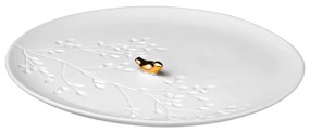 Räder Bílý porcelánový talíř BIRD PLATE