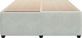 Rám postele bez matrace světle šedý 140 x 190 cm samet 3285006