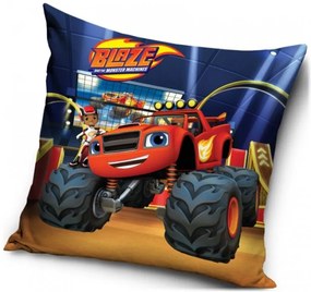 Polštář Plamínek a čtyřkoláci - Monster Truck Blaze - 40 x 40 cm