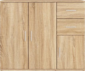 vidaXL Příborník 91 x 29,5 x 75 cm, konstrukční dřevo [823275] Barva: dub sonoma