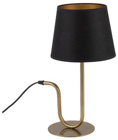 Stolní lampa VOLUTTO 1xE27/60W/230V černá/měděná