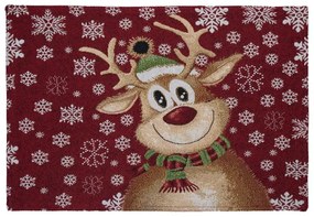 SCANquilt prostírání MOTIV veselý sobík červená prostírání cca 30 x 45 cm