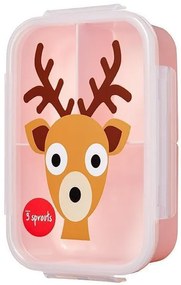 3 SPROUTS Krabička na jídlo Bento 3 Sprouts Deer Pink