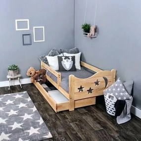Via-nábytek Dětská postel s roštem Mája 80 x 160 Povrchová úprava postele: Borovice (bez laku)