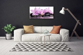 Obraz na plátně Květiny Kameny Zen Lázně 140x70 cm