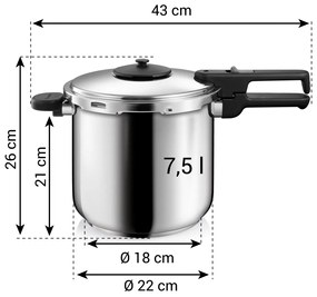 Tlakový hrnec GrandCHEF 7,5 l