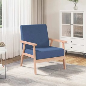Křeslo modré textil 244654