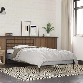 vidaXL Rám postele 100 x 200 cm kompozitní dřevo a kov [845589] Barva: šedá sonoma