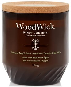 WoodWick – ReNew svíčka Tomato Leaf & Basil (rajčatové lístky a bazalka) Velikost: střední 184g