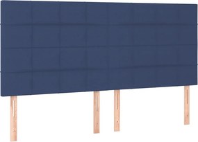 Box spring postel s matrací modrá 180x200 cm textil 3136619