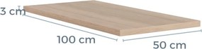 ACTONA Sada dvou prodlužovacích desek A-LINE světle hnědá 50x100x3 cm