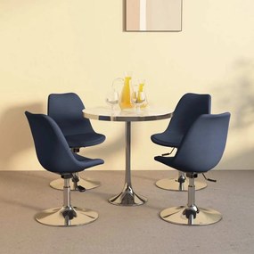 vidaXL Otočné jídelní židle 4 ks textil [338327] Barva: Modrá
