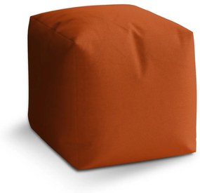 Sablio Taburet Cube Cihlově oranžová: 40x40x40 cm