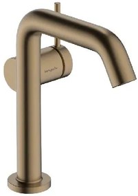 Hansgrohe Tecturis S - Umyvadlová baterie s výpustí Push-Open, CoolStart, EcoSmart, kartáčovaný bronz 73340140