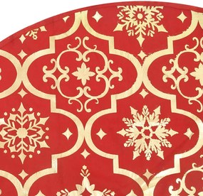 Luxusní vánoční sukně s ponožkou červená 150 cm látková 330277