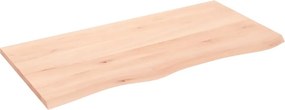 Koupelnová deska 100 x 50 x 2 cm neošetřené masivní dřevo 3156035
