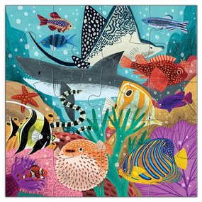 Mudpuppy Magnetické puzzle Hlubiny moří 2x20 dílků