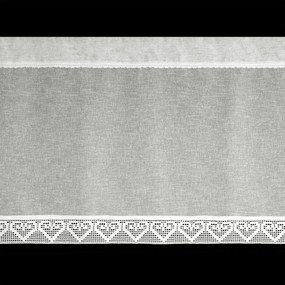 KRÁTKÁ ZÁCLONA NA PÁSCE GABI 150X60 CM KRÉMOVÁ