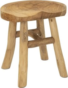 Stolička Teak 42 cm z masivu hnědá