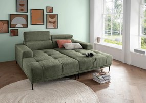 XXXLutz POHOVKA BIG SOFA, textil, tmavě zelená Livetastic - Pohovky - 002310041632