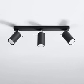 Sollux Lighting Stropní svítidlo RING 3 černé