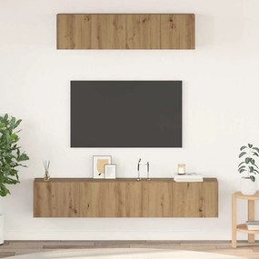 Sestava TV skříněk 4 ks Artisanový dub Kompozitní dřevo 3393362