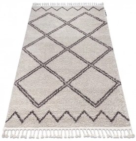 Kusový shaggy koberec BERBER ASILA krémový