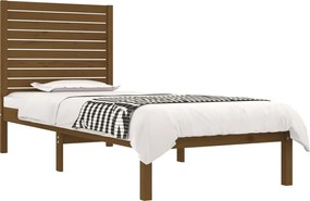 vidaXL Rám postele masivní dřevo 75 x 190 cm Small Single [3104571] Barva: Bílá