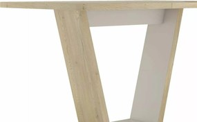 Jídelní rozkládací stůl Nigel 120/160 cm dub Cremona Torro/kašmírový