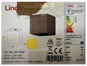 Lindby | Lindby - LED Nástěnné svítidlo QUASO LED/4W/230V | LW0540