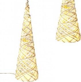 Vánoční LED stromek HOLLY 60 cm teplá bílá